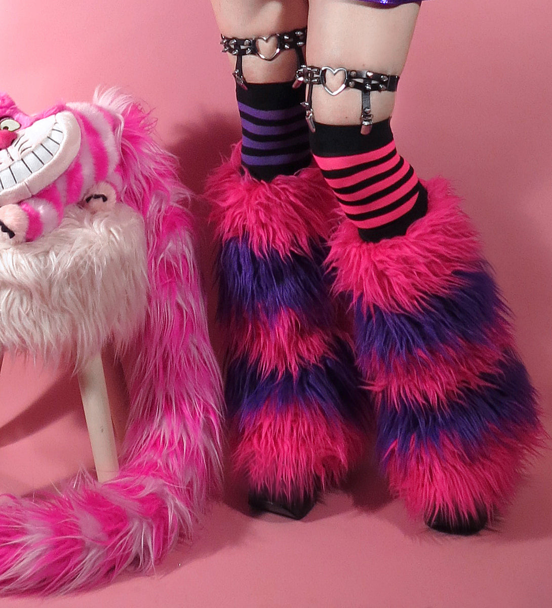 Striped Pink Purple Fluffies – VinylDolls